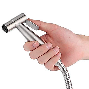 Stainless Steel Handheld Bidet Sprayer for Toilet, Multipurpose Sprayer Set, Bathroom Accessories for Light Luxury (7/8 American standard water separator + bidet)
