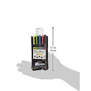 G.T. Luscombe Company, Inc. Zebrite Bible Marking Kit | No Bleed Pigmented Ink | No Fading or Smearing | Double Ended Highlighters, MilliPen & Books of the Bible Ruler/Bookmark (Set of 5 + Ruler)