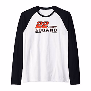 NASCAR - Joey Logano - Driver Raglan Baseball Tee