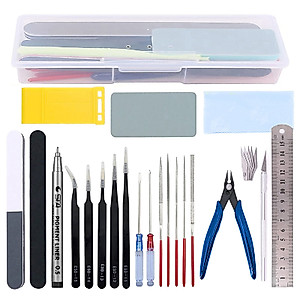 26Pcs Gundam Model Tools Kit Gunpla Tool Kit Gundam Modeler Basic Tools for Gundam Bandai Hobby Building Assembling Making