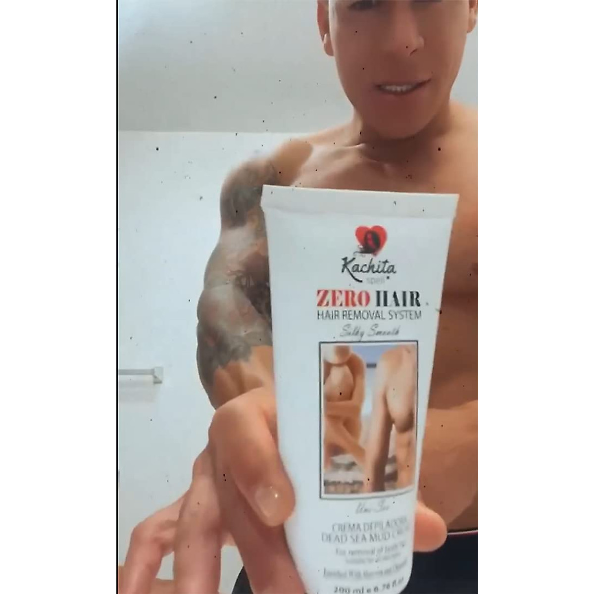 ZeroHair Painless for Women and Men Suitable for Body Skin and Private Parts Leg, Pubic, Bikini Hair Removal Premium Depilatory Cream Kachita Spell Easy Application Fast-Acting 200ml