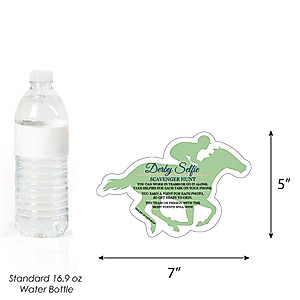 Big Dot of Happiness Kentucky Horse Derby - Selfie Scavenger Hunt - Race Party Game - Set of 12