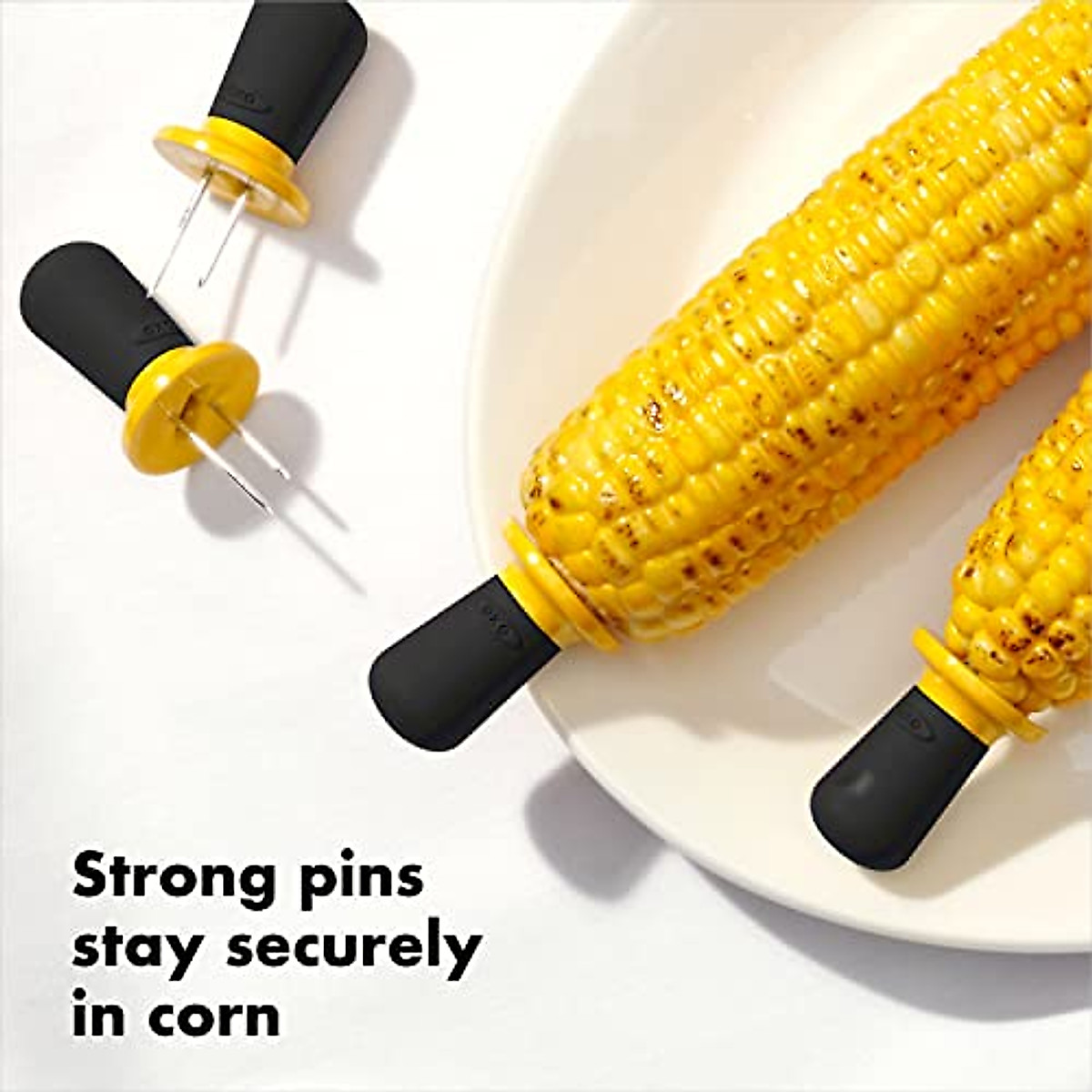 OXO Good Grips 8-Piece Corn Holder Set,Yellow,One Size