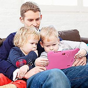 Zeepad 7inch Kids Android Tablet 16GB Hard Drive 1GB RAM Wi-Fi Camera Bluetooth Play Store Apps Games (Pink)