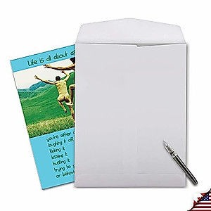 NobleWorks Jumbo Humorous Birthday Paper Card 8.5 x 11 Inch with Envelope (1 Pack) Big, Jumbo Bday Jumbo Asses Birthday J0690