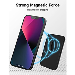 Magnetic Card Wallet Holder with MagSafe for iPhone 15 Pro Max/15 Pro/15 Plus/15,for iPhone 14 Pro Max/14 Plus/14 Pro/14, for iPhone 13 Pro Max/13 Pro/13/13 Mini, for iPhone 12/12 Pro/12 Max,Midnight