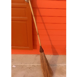 SN SKENNOVA - Handcrafted Coconut Leaf Stick Broom: Heavy Duty Cleaning Power for Home Patio Gardening