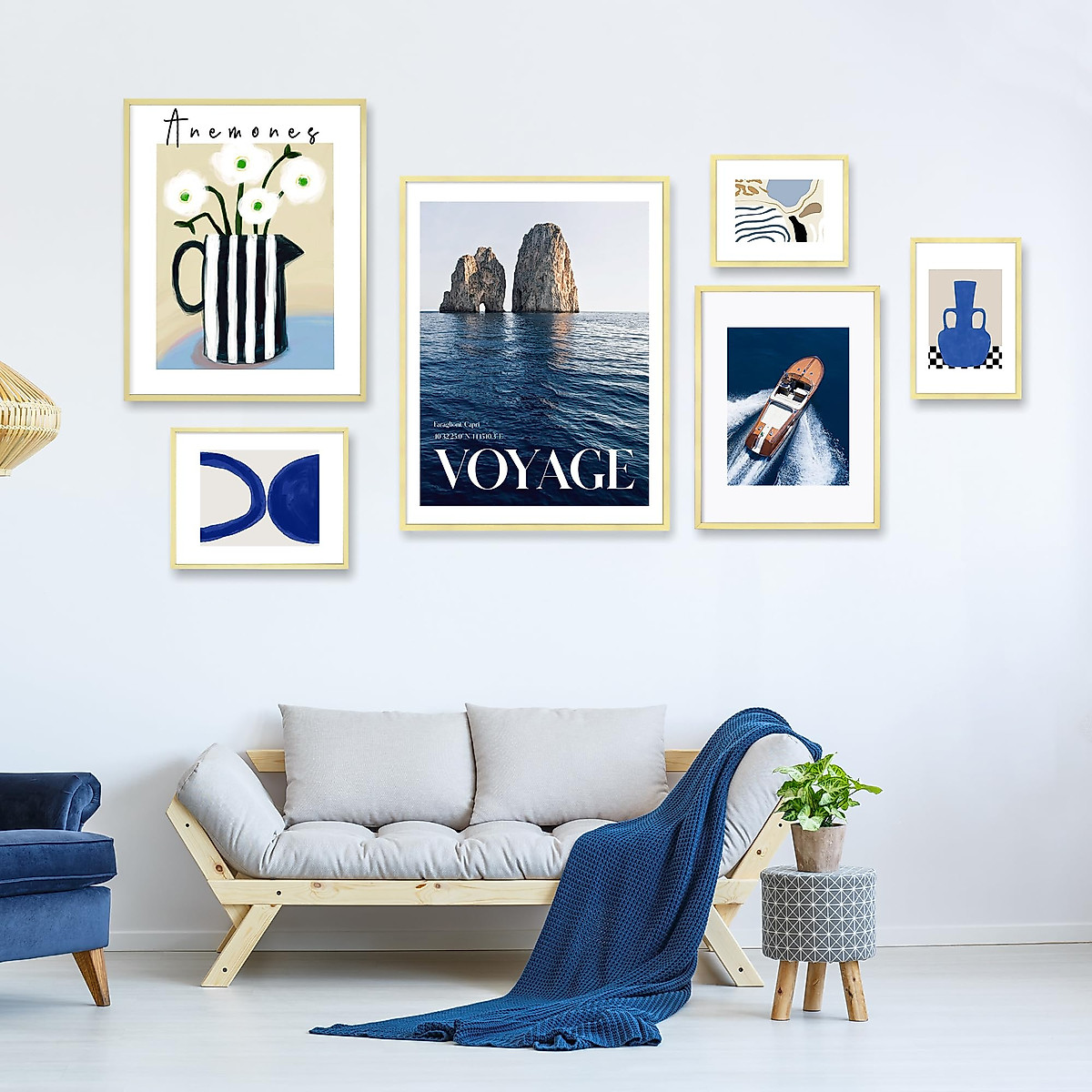 ccdcc 11x14 Aluminum Picture Frame Set of 2, Displays 8x10 Picture with Mat or 11x14 Poster without Mat, Metal Wall Gallery Photo Frame - Gold