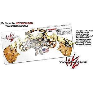 WraptorSkinz Vinyl Decal Skin Compatible with Sony PS4 Controller PlayStation 4 Original Slim and Pro Airship Pirate (Controller NOT Included)