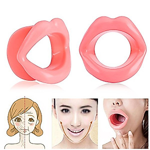 Silicone Face Slimmer Mouth Tightener Rubber Anti-wrinkle Anti-aging Mouth Muscle Tightener Face Exercise Lips Trainer Face-lift Beauty Tool, Face Exerciser, Facial Yoga for Skin Tighten Firm
