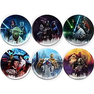 JUMANT Star Wars Coasters - Star Wars Merchandise - Star Wars Desk Accessories - Star Wars Office Supplies - Star Wars Home Decor - Star Wars Cup Holder - Star Wars Office Decor - Star Wars Desk Set