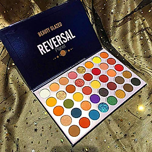MYUANGO Reversal Planet Eyeshadow Palette - 40 Shades Matte Shimmer Glitter Makeup Palette for Beginners - Waterproof, Blendable, Long-Lasting - Cruelty-Free