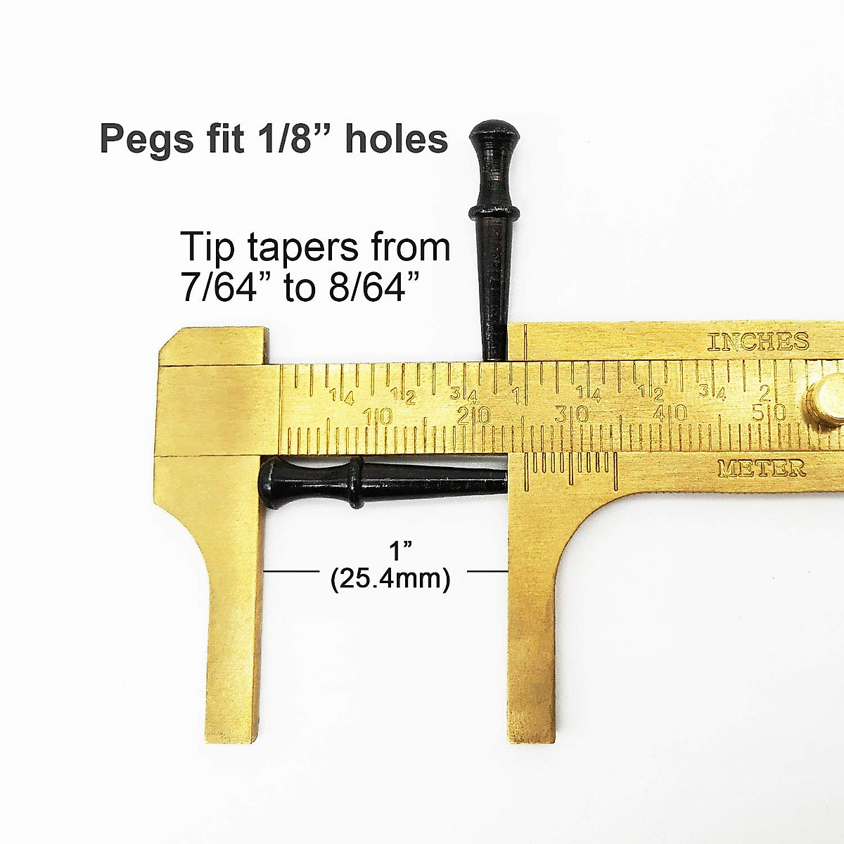 Haxtec Metal Cribbage Pegs in Four Fit 1/8 Holes with Drawstring Storage Pouch