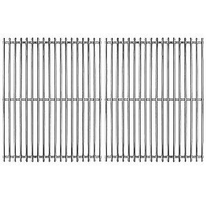 Hongso 17 inch Solid SUS 304 Stainless Steel Gas Grill Grids Grates Replacement for Home Depot Nexgrill 720-0830H, Kenmore and Uniflame Gas Grills, Set of 2 (SCA192)…