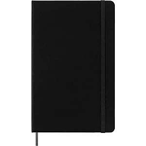 Moleskine Smart Notebook, Large, Plain, Black, Hard Cover (5 x 8.25)
