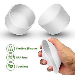 Elevate 2 Pcs Silicone Boot for Stanley Quencher 40oz, 30oz Tumbler with Handle and Stanley IceFlow 20oz, Anti-Slip Protective Water Bottle Bottom Cover, Stanley Cup Accessories (Clear)