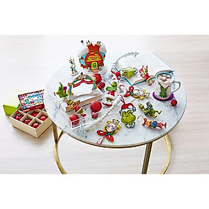 Department 56 Dr. Seuss The Grinch Village Flue Who's Fireplace Place Lit Building, 8.5 Inch, Multicolor