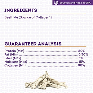 Treatly USA Collagen Braids 6-7" Dog Chew Treats - Natural Flavor, 6 Count/1 Pack