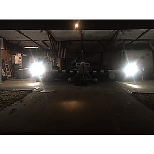 Handxen LED PAR36 Aviation Grade Aircraft Taxi Light White 2,100 Lumens Wide Beam (Screw Terminal)