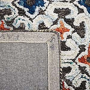 Safavieh Aspen Collection 9' x 12' Blue/Taupe APN294M Handmade Boho Wool & Viscose Area Rug