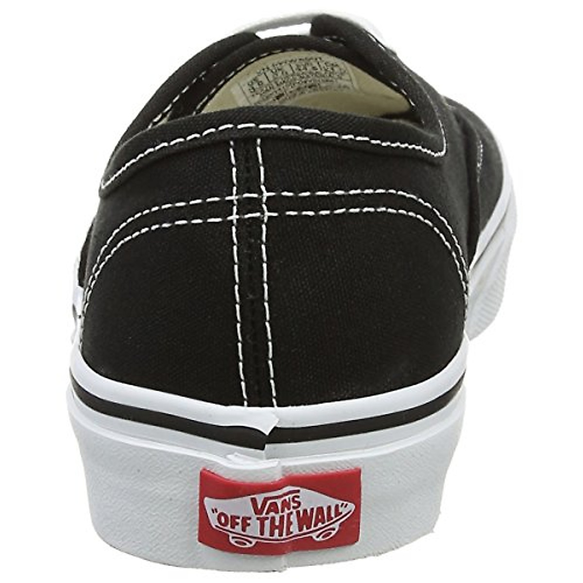 Vans Kids Authentic Black/True White Skate Shoe 13.5 Kids US