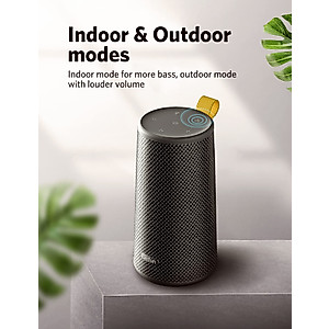 EarFun® UBOOM Bluetooth Speaker, [24W Stereo Sound] Boom Bass, 360° Surround Sound, Sweatshield™ IPX7 Waterproof, Indoor & Outdoor Modes, Dual Pairing, 24Hrs, Portable Wireless Speaker for iPhone etc