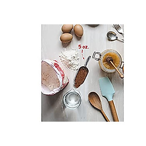 Cast Aluminum Utility Scoop, 5-Ounce - Round Bottom, Small ice scoop For Multi-Purpose Use, With Finger Groove Handle (Hand Wash Only) 5 oz.