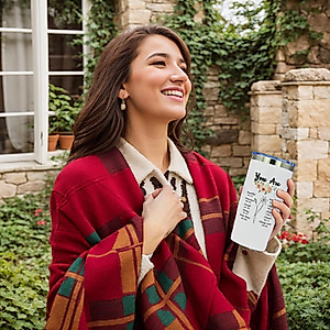 LUDUEIKSW Christian Gifts for Women, Inspirational Religious Gifts Basket, Catholic Spiritual Tumbler Throw Blanket Gift Set, Encouragement Faith Gifts for Mother Wife Sister Friend