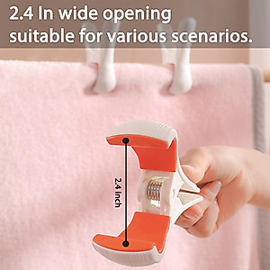 KIZZHISI 8 Pack Beach Towel Clips for Beach Chair Pool Chair on Cruise, Silicone Plastic Strong Clip,Keep Your Towel from Blowing Away,Fashion Bright Color