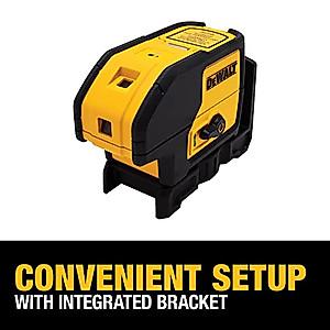 DEWALT Laser Level, 3 Spot Laser, Green, (DW083CG),Black