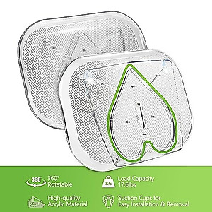 JforSJizT 2pcs Square Lazy Susan for Turntable Organizer for Refrigerator,Pantry Organizer,Kitchen Organizer,Fridge Organizer,Bathroom Tray,Makeup Vanity Countertop,Spice Rack(15.67 x11.73 x1.26)
