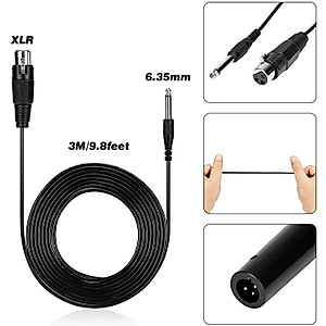 JYX Dynamic Vocal Karaoke Microphone, Handheld Wired Microphone with ON/Off Switch, for Karaoke Machine/Speaker/Amp/Mixer/PA System