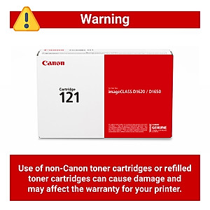 Canon Genuine Toner Cartridge 121 Black (3252C001), 1-Pack, for Canon imageCLASS D1650, D1620 Laser Printer