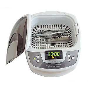 iSonic P4810 Commercial Ultrasonic Cleaner, 2.1Qt/2L, 110V for Brass, Gun Parts, Carburetor Cleaning , white