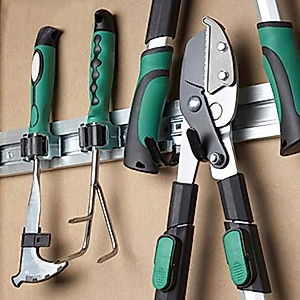 Walfront Metal + Resin Storage Clip Hardware Tool Multifunction Wall Mount Garage Holder for Mop/Broom/Hanger, Reducers And Posts