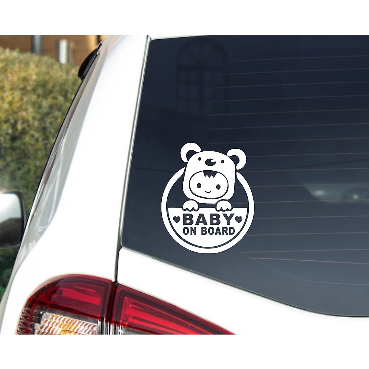 REgular3Packs Baby on Board Decal Stickers Silverlight Reflective Stickers Baby in Car Snowboard+Surf+Cute Bear 1+1+1 (OnBoard3)