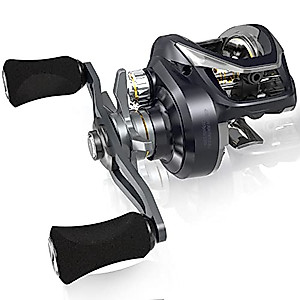 Tempo Resolute Low Profile Baitcasting Reels, Super Smooth Fishing Reel with 9+1 BB, 20 lbs Carbon Fiber Drag,6.7oz Ultralight Baitcaster Reels,5.6:1/6.6:1/7.3:1 Gear Ratio Casting Reel