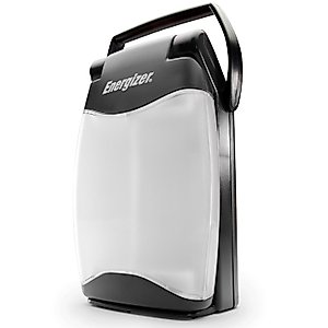 Energizer Weatheready Folding LED Portable Lantern, Battery Powered Lantern, Water Resistant Camping Lantern and Emergency Light, Pack of 1, Black