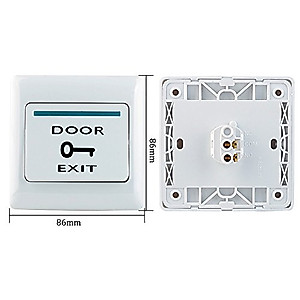 LIBO Full Set Kit of RFID Access Control Keypad 125KHz with DC12V Electric Lock Electronic Bolt Lock, 3A Power Supply, Exit Button, 10pcs ID Key Cards