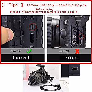 Replacement USB Camera Transfer Data Sync Charger Charging Cable Cord for Panasonic Lumix Camera DMC-G7 DMC-S5 DMC-ZS25 DMC-TZ35 ZS40 TS30 SZ3 TZ8 TZ11 TZ15 TZ24 F2 FH25 GF3 GF5 GX1 FH4 & More (Black)