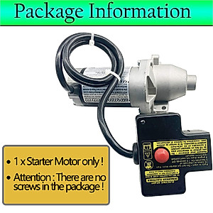 Tinsaen 951-10645 Electric Starter Motor JQ170 Replacement 751-10645 for Troy-Bilt MTD Cub Cadet Craftsman 951-10645A 751-10645A Snowblower Snow Thrower,17T 120V 208cc