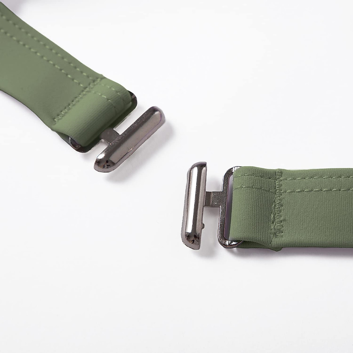 SUUKSESS Women High Waisted High Cut Bikini Sets Sexy Triangle Two Piece Swimsuits Push Up Bathing Suits (Army Green, M)