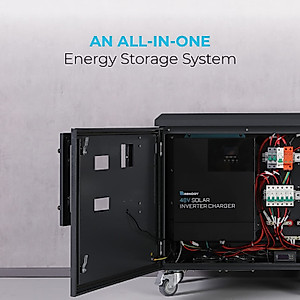 Renogy Solar Generator LiFePO4 Battery, 4.8kWh Expandable Power Station 3500W AC Output, IP55 Portable Deep Cycles Lithium Battery for Home Backup Emergency Off-Grid RV Camping, Lycan Powerbox