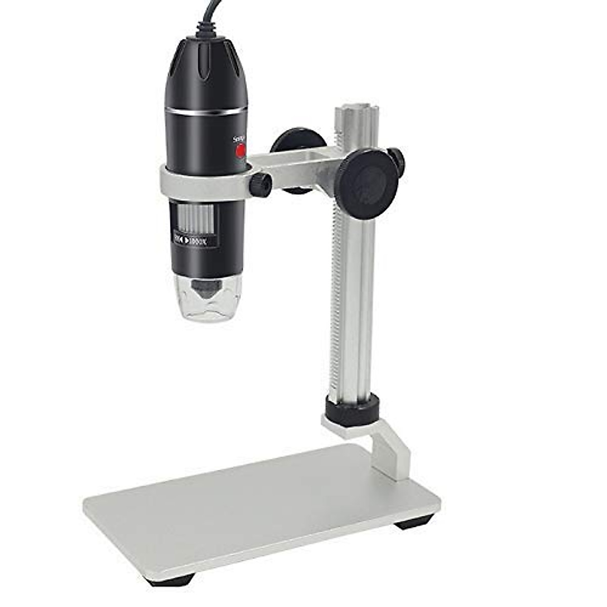 Bysameyee USB Microscope with Liftable Upgraded Metal Stand & Portable Carrying Case, Digital Microscope Endoscope Camera Compatible with Windows Mac Android Phones