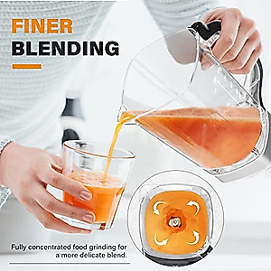 Enfmay Smoothie Blender Maker, 1450W High Performance Blender with 4 Preset Programs, 8 Speeds Control 33000RPM High-Speed, 2L Tritan BPA Free Container, Ice Crush Blender for Smoothie/Ice/Dessert/Nut