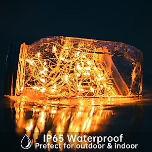 12 Pack Battery Operated Fairy String Lights 7 Feet 20 Led Waterproof Silver Wire Firefly Starry Moon Lights for Bedroom DIY Party Wedding Patio Christmas