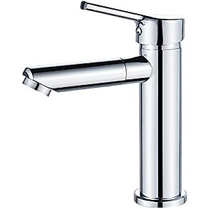 RONPOTY Faucets, Kitchen Taps Brass Bathroom Basin Faucets Basin Mixer Sink Bath Drinking Water Tap Mixer Chrome Modern Washbasin