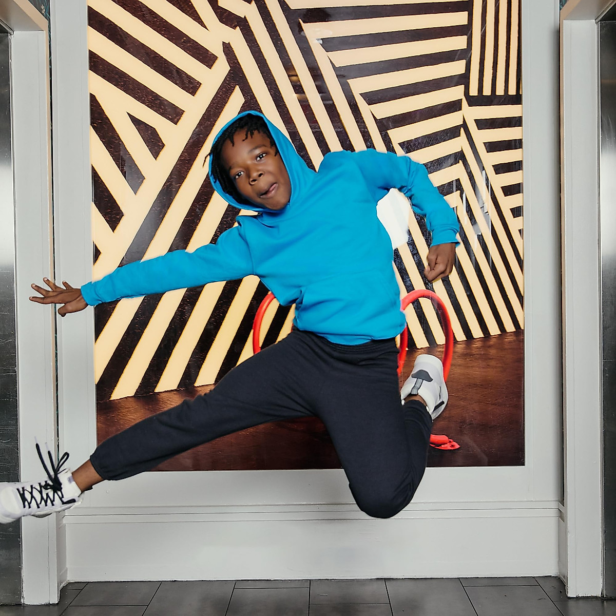 Hanes Boys Eco Smart Pullover Hoodie, Light Blue, Medium