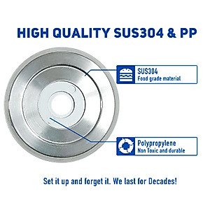 Welvzen 1/2" Thick Spacer for Tub Spout, Flange Trim Ring for Bath Faucet, Eschutcheon Cover Plate for Spigot with Split PVC Blocking Water, Shower Pipe Remodeling Sealer (304SUS-Brushed Nickel)