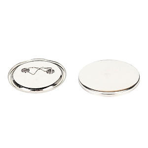 100 Set Blank Pin Back Button, 50mm Round Button Pin Badge Kit for Button Maker Machine with Shells Back Cover and Clear Film (50MM)